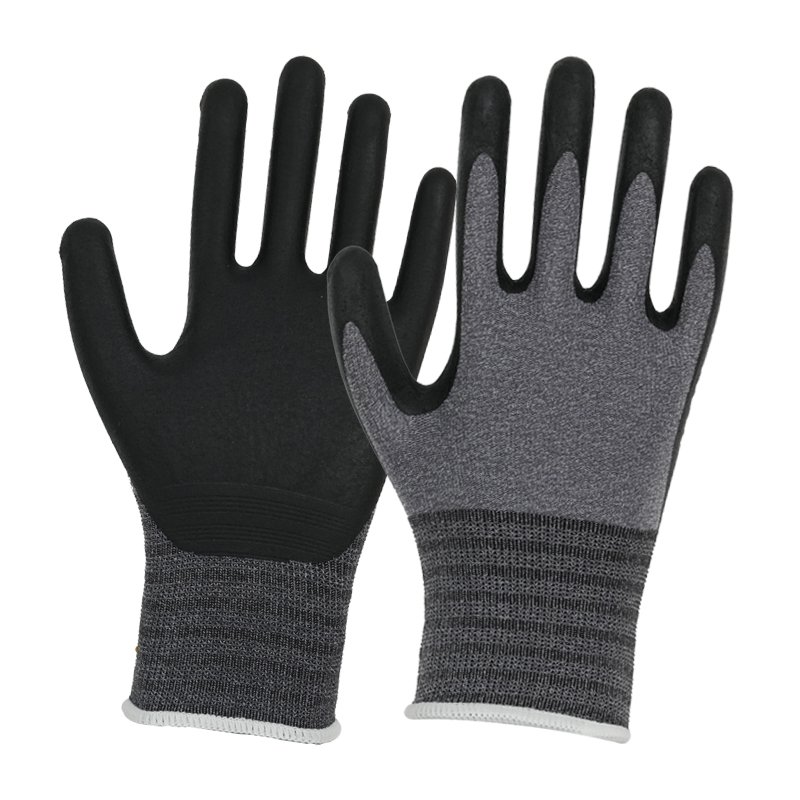 nitrile foam coating| hand protection|work gloves